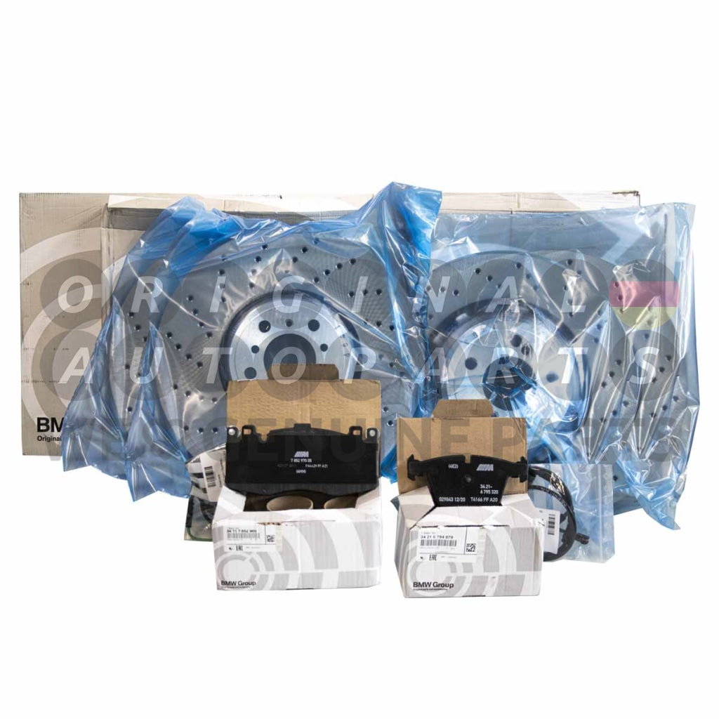 Genuine BMW Brake Discs Rotors + Pads + Sensors front and rear X5 M F8